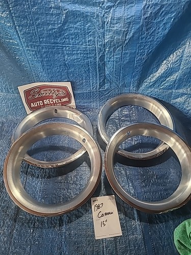 Set 4 1970-1980's Chevelle SS Camaro Rally wheel 15" trim Beauty Rings ...