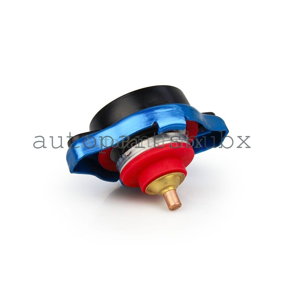 Blue Car Thermostatic Gauge Radiator Cap Cover Small Head With Water ...