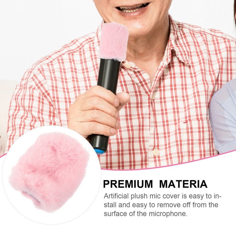 Furry Windscreen Compatible Microphone Windshield Muff Slip-on Cover ...