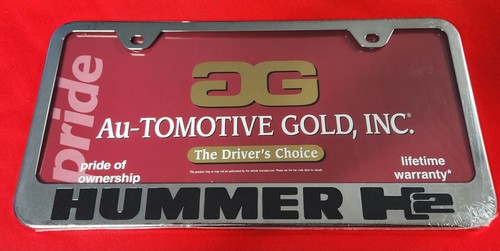 Hummer H2 Polished License Plate Frame two hole -lower logo | eBay