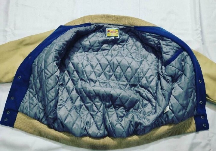 MINT New York Knicks NY Mets Blue Avirex Wool Leather Varsity Jacket ...