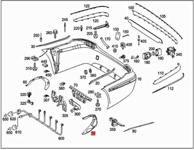 Genuine MERCEDES BBDC W211 E-CLASS W211 Facing 2118850574 | eBay