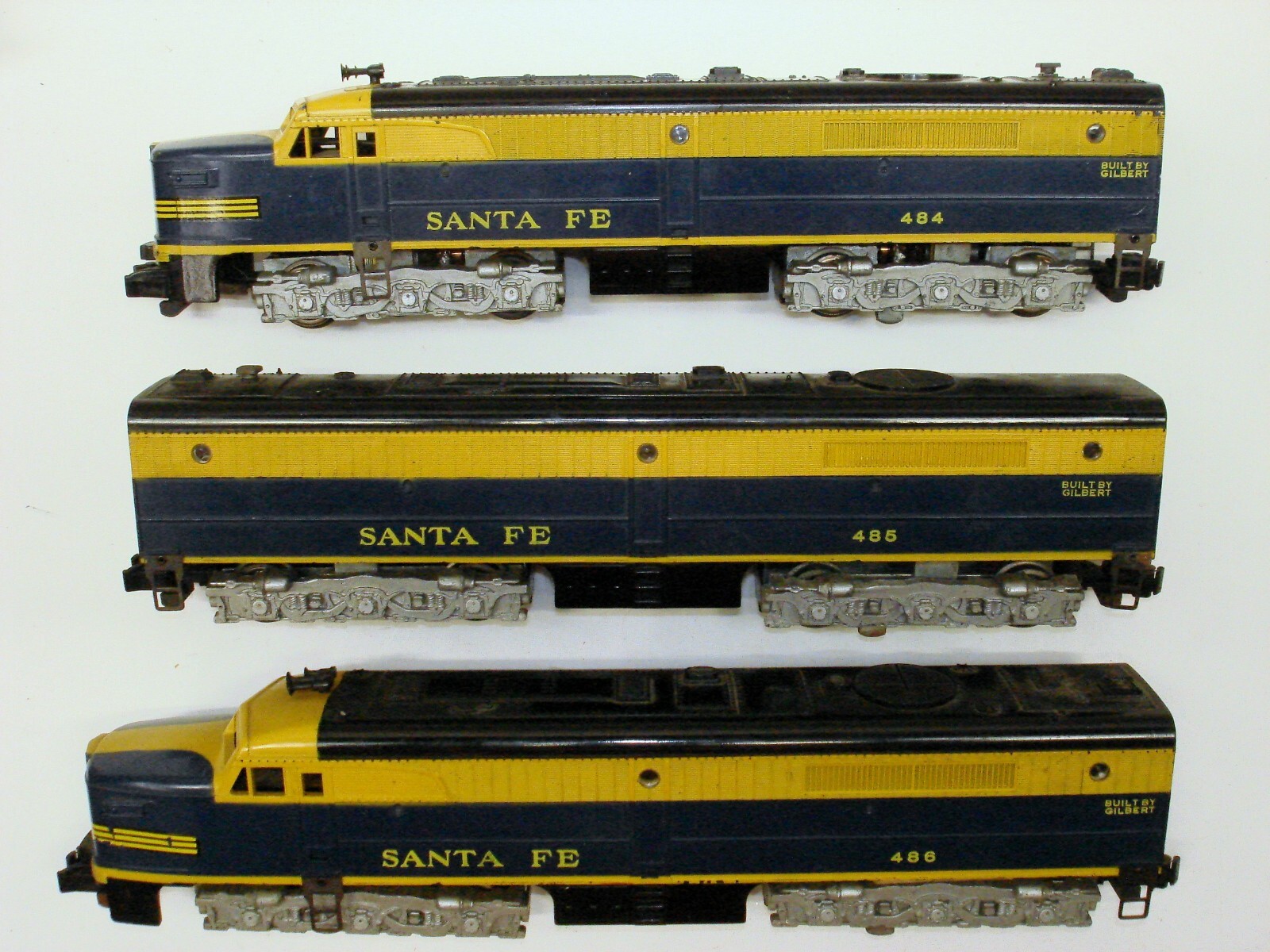 484/485/486 American Flyer Santa Fe Alco A-B-A Diesel Engines [Lot QQ8 ...