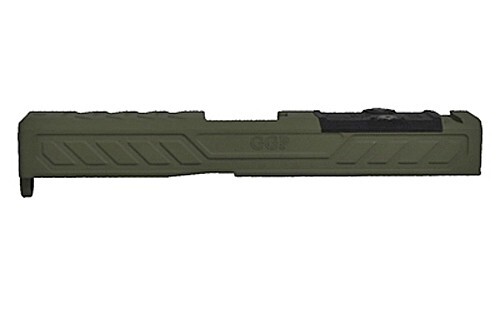 Grey Ghost Precision Slide for Glock 19 Gen 5 V6 OD Green RMR Optic Cut ...