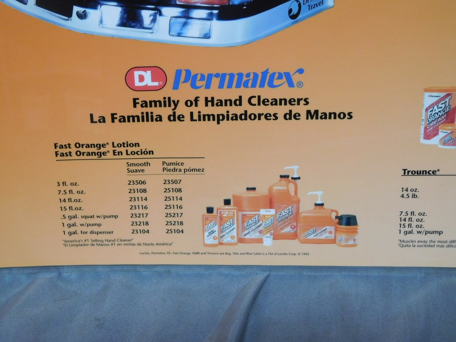 Counter Mat Sign, LOCTITE, PERMATEX, FAST ORANGE, WHIT BAZEMORE Funny ...