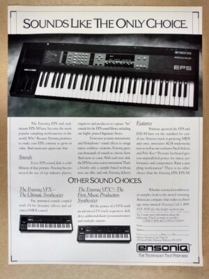 1990 Ensoniq EPS Sampler vintage print Ad | eBay