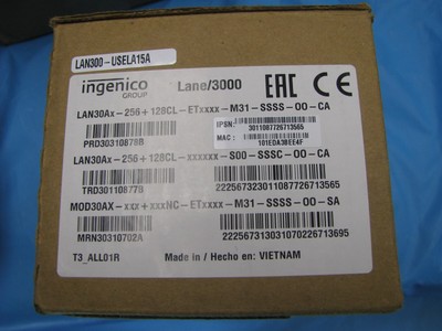Ingenico Lane 3000 PIN Pad Credit Card Machine Terminal LAN300-USELA15A ...