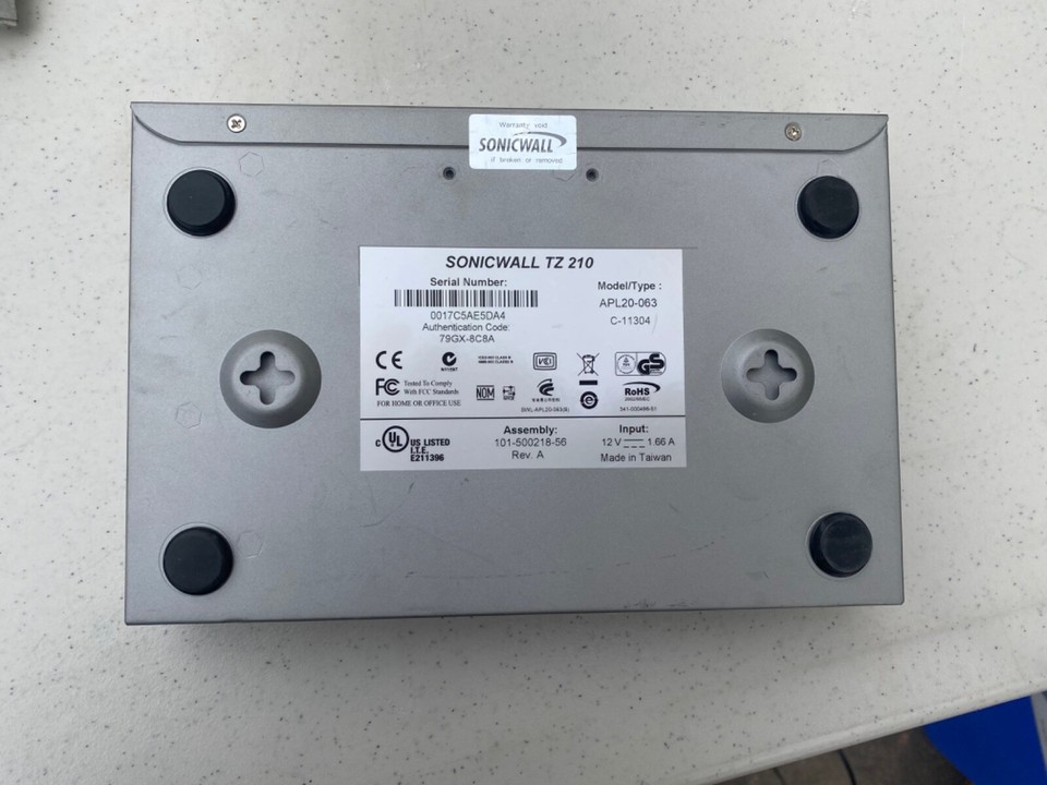 SONICWALL TZ 210 APL20-063 Firewall Appliance Tested Working | eBay
