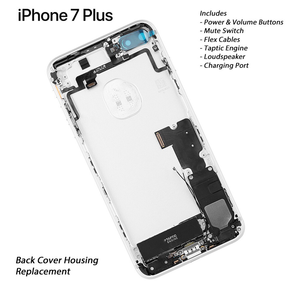 NEW iPhone 7/7 Plus 8/8 Plus Fully Assembled Back Cover Housing with ...