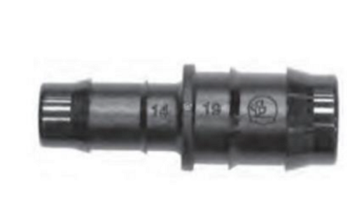 POLY PIPE FITTINGS DOUBLE BARB REDUCING JOINER - 25mm x 19mm - PACK OF ...