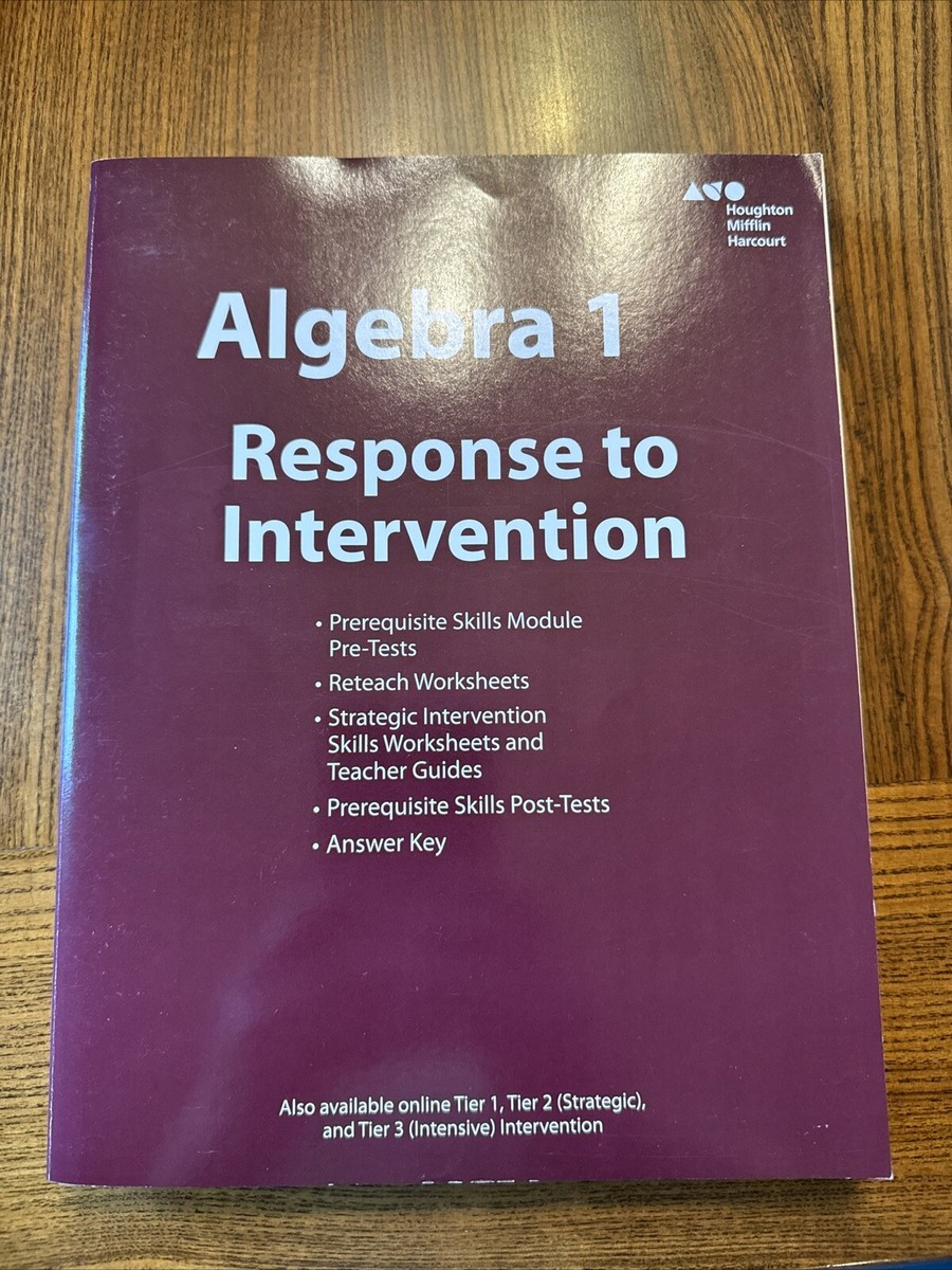 Response To Intervention Worksheets