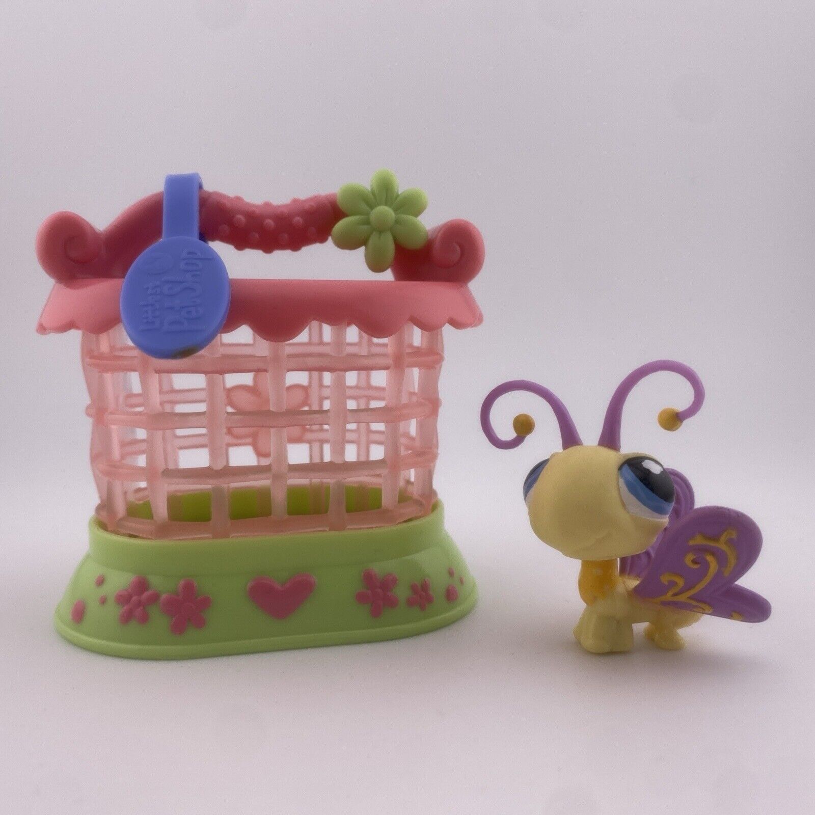 Hasbro Littlest Pet Shop Butterfly Yellow 621 Purple Wings LPS | eBay