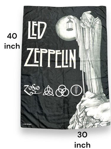 Led Zeppelin Wall Banner Cloth Tapestry Myth Gem Made In Italy 2004 ...
