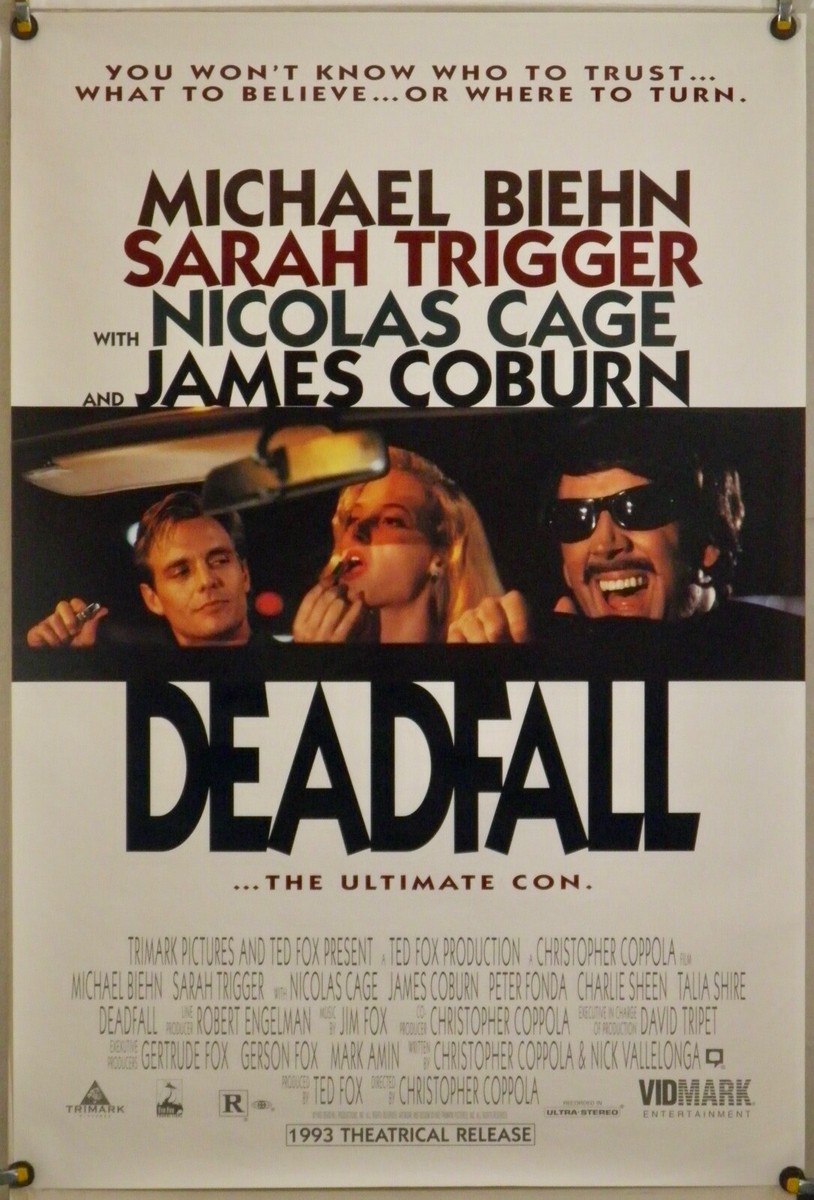 Deadfall Movie Poster Deadfall Movie Poster [Michael Biehn, Sarah
