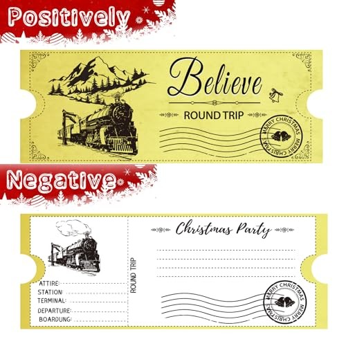 4 Set Polar Express Decorations Gift Box, Christmas Believe Bell ...