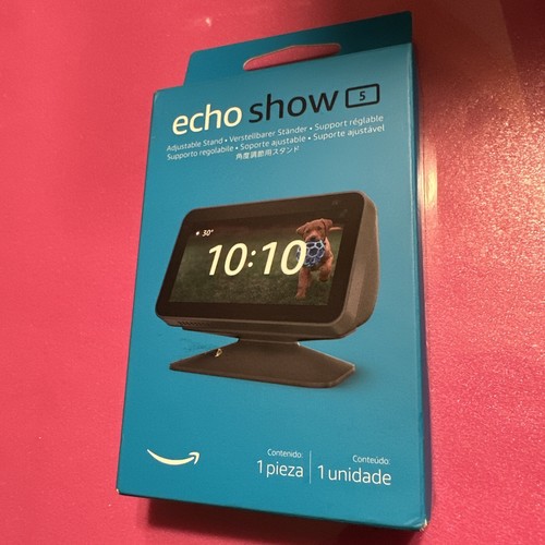 Echo Show 5 - 2nd Gen - Adjustable Stand - Charcoal - (36350) | eBay