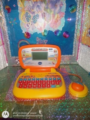 🦄Vtech /Children's Tote & Go {Laptop} Web Orange & Yellow Color ...