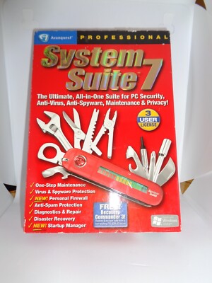 System Suite 8 Professional by Avenquest works with Windows Vista | eBay