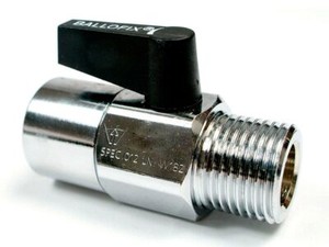 Dura BALLOFIX MINIBALL VALVE Male/Female, Chrome *USA Brand- 10mm Or ...