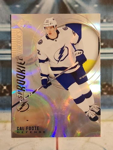 2020-21 UD SP Hockey CAL FOOTE #115 Rookie Authentics Gold Foilboard ...