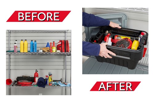 Rubbermaid 8 Gallon Impact Resistant Square Action Packer Storage ...