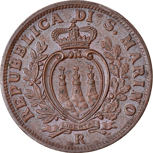 [#903272] Monnaie, San Marino, 5 Centesimi, 1938, Rome, SUP+, Bronze ...