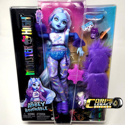 Monster High Doll Abbey Bominable Yeti Pet Mammoth Tundra G3 2023 Kids ...