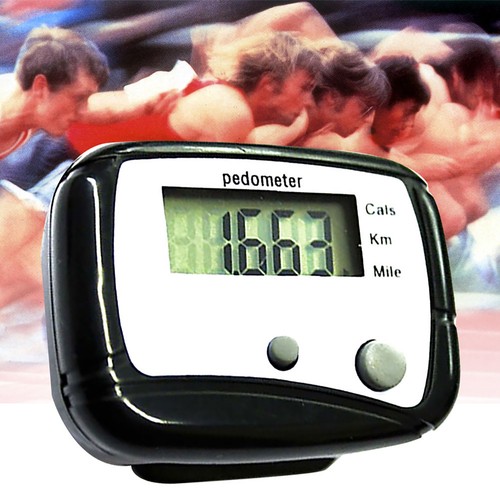 Mini Portable Pedometer LCD Running Step Foot Distance Counter Tracker ...
