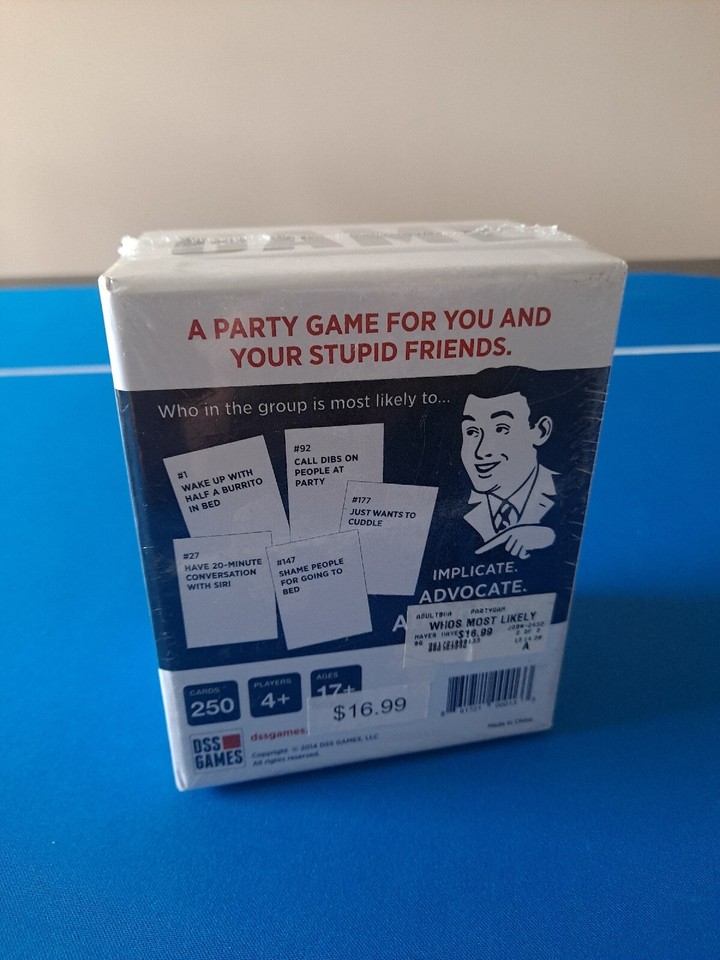 Who’s Most Likely To... A Party Game, 250 Cards, Group Question Game ...