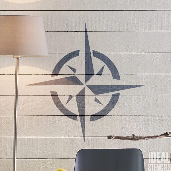 Nautical Compass Star Stencil