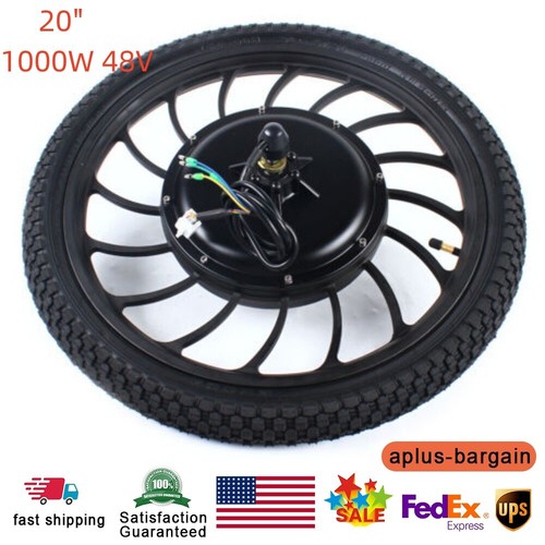 1000W 48V 20" Ebike Electric Bicycle Conversion Kit E-Bike rear Hub ...