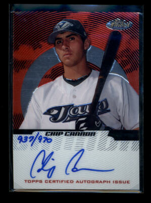 CHIP CANNON 2005 TOPPS FINEST #144 AUTOGRAPH AUTO ROOKIE RC #937/970 ...