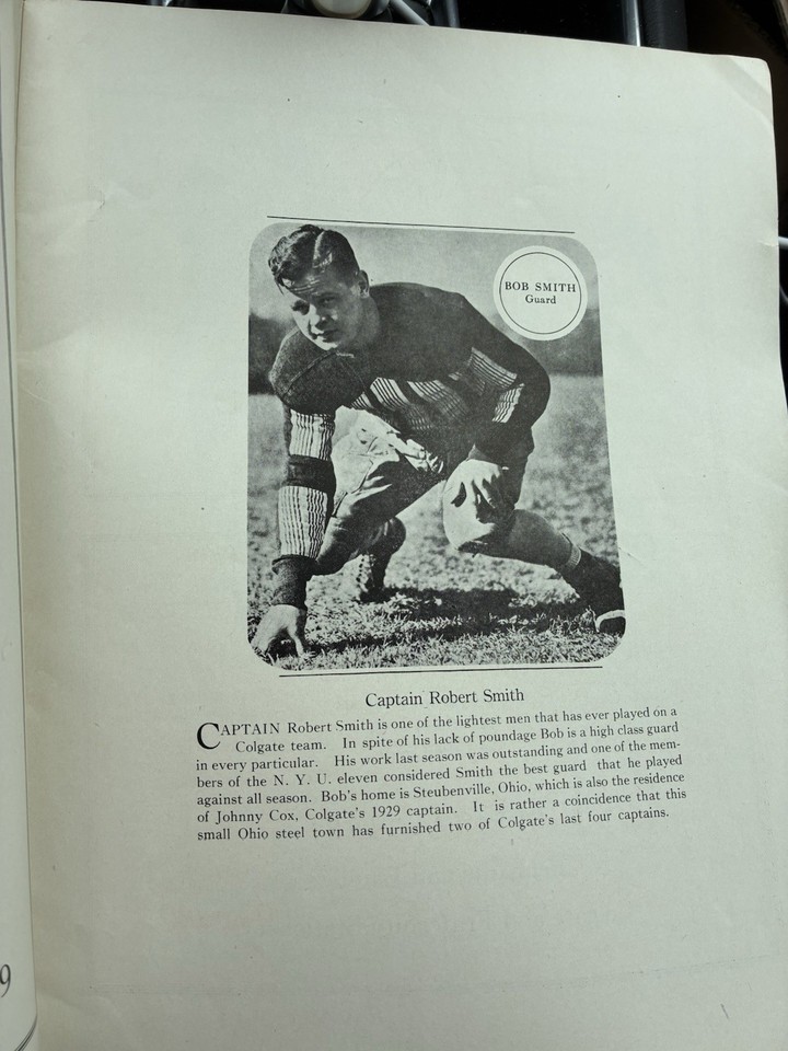 10/8/32 Niagara Purple Eagles @ Colgate Red Raiders Football Program | eBay