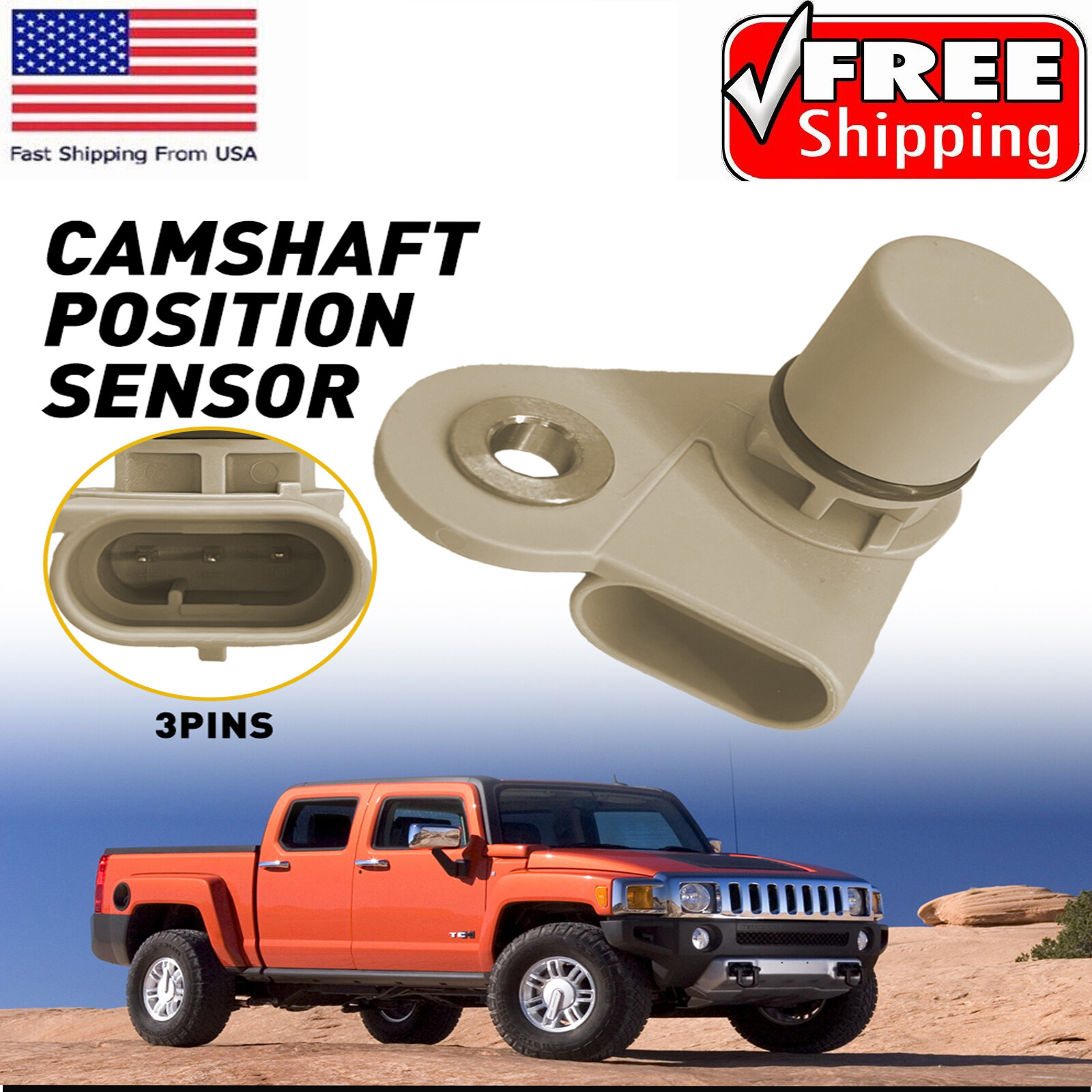 12591720 Camshaft Position Sensor Cam For Chevrolet Cadillac GMC Saab ...