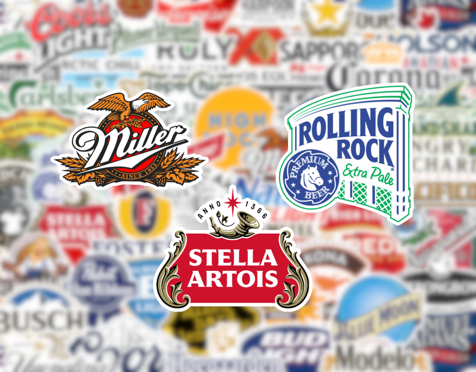 25/50 Beer Logo Sticker Pack - Matte Vinyl - Cider Seltzer Brewery ...