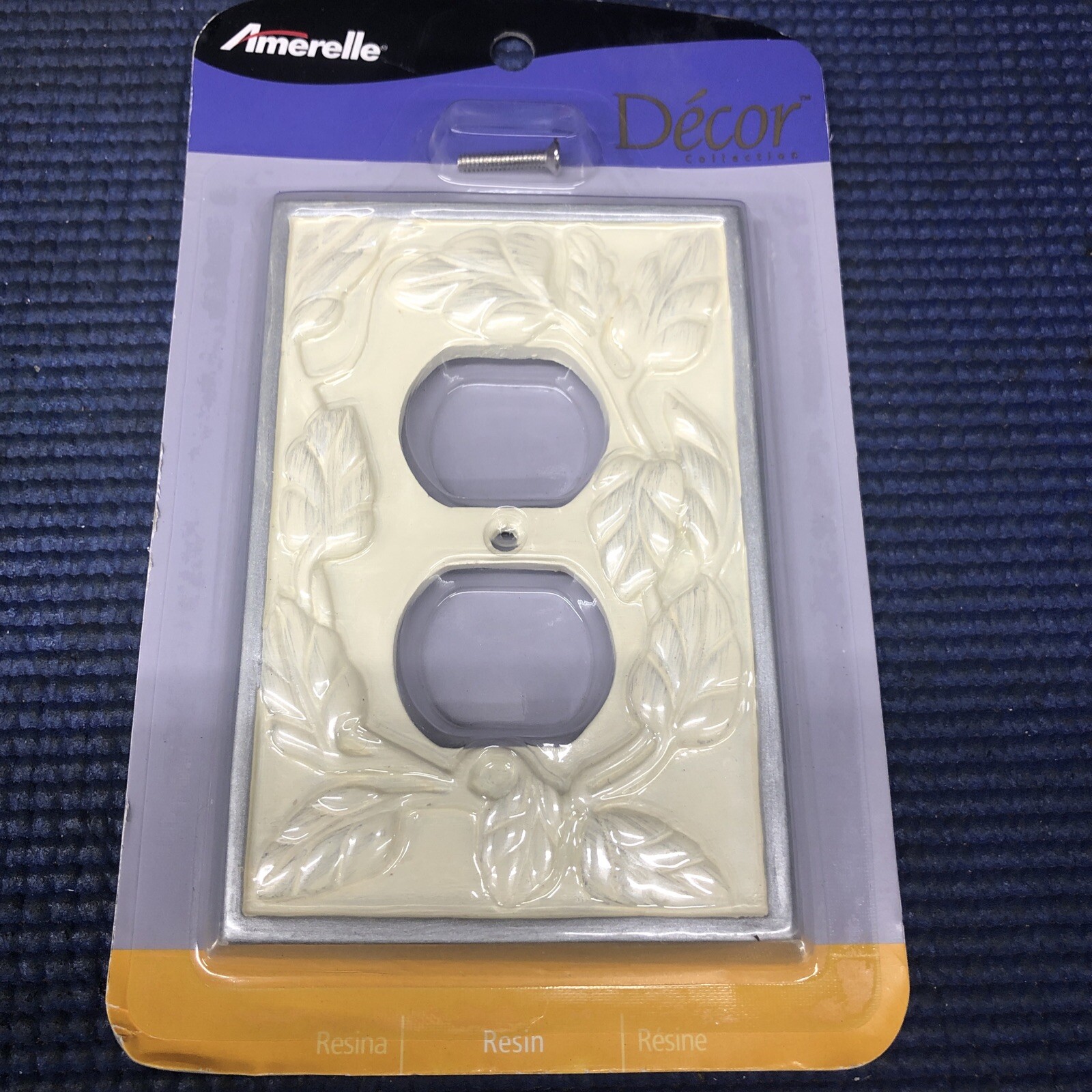 B11 Amerelle Decor Floral Resin Decorative Wall Outlet Plate Cover ...