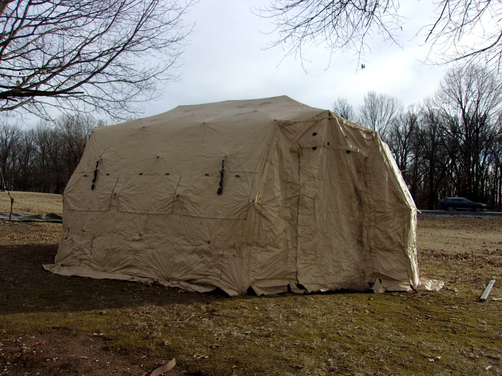 MILITARY SURPLUS DRASH TENT 3XB SERIES 22 x 15 ft CAMPING HUNTING GOOD ...
