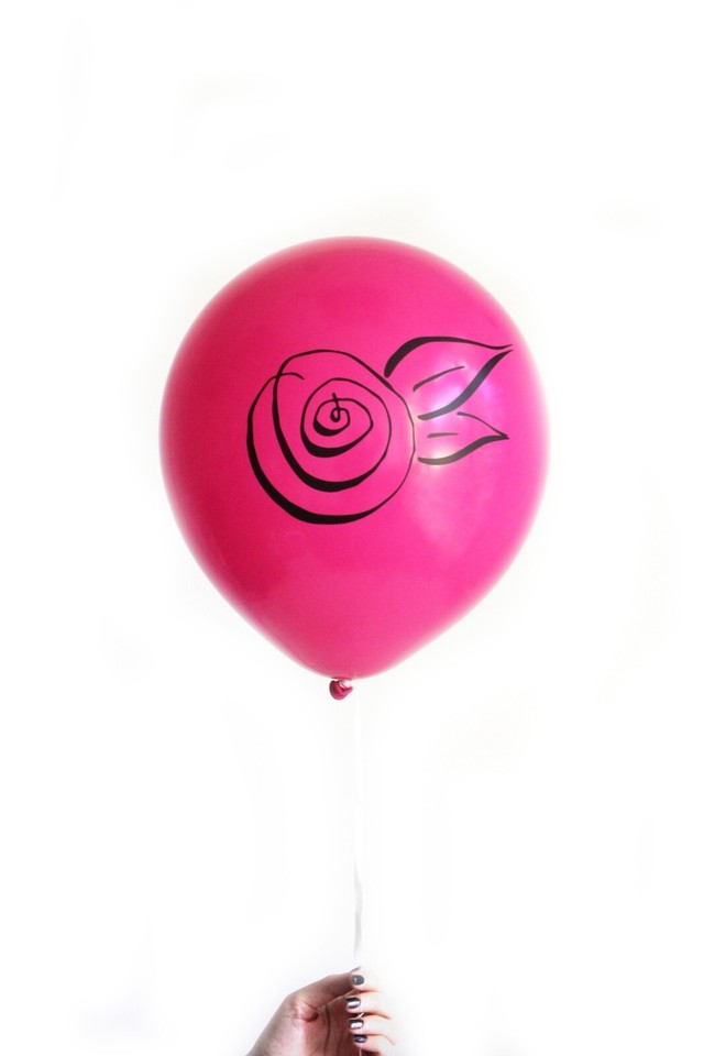 New/Overstock Boutique Printed Balloons - Wild Berry "Rosette" (Pack of ...