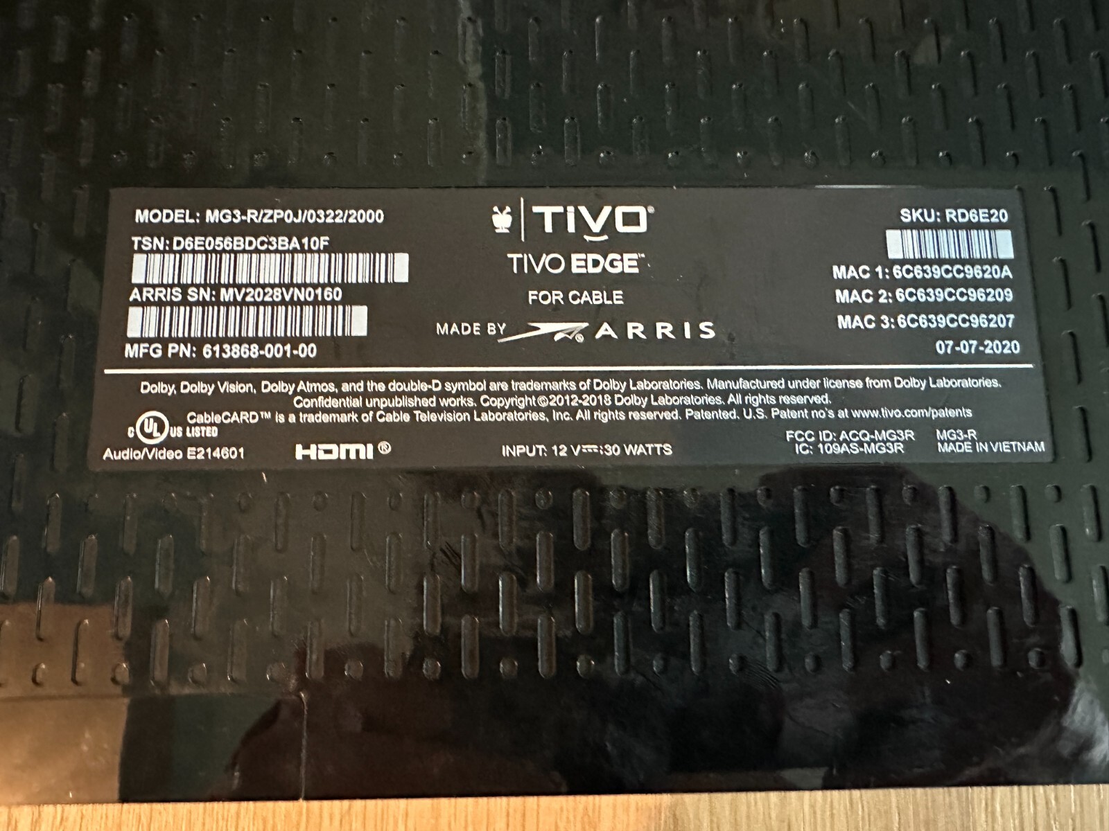 TiVo Edge for Cable TV DVR 4K UHD Media Player & Dolby Vision HDR ...
