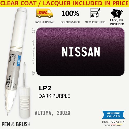 LP2 Touch Up Paint for Nissan Purple ALTIMA 300ZX DARK PURPLE Pen Stick ...