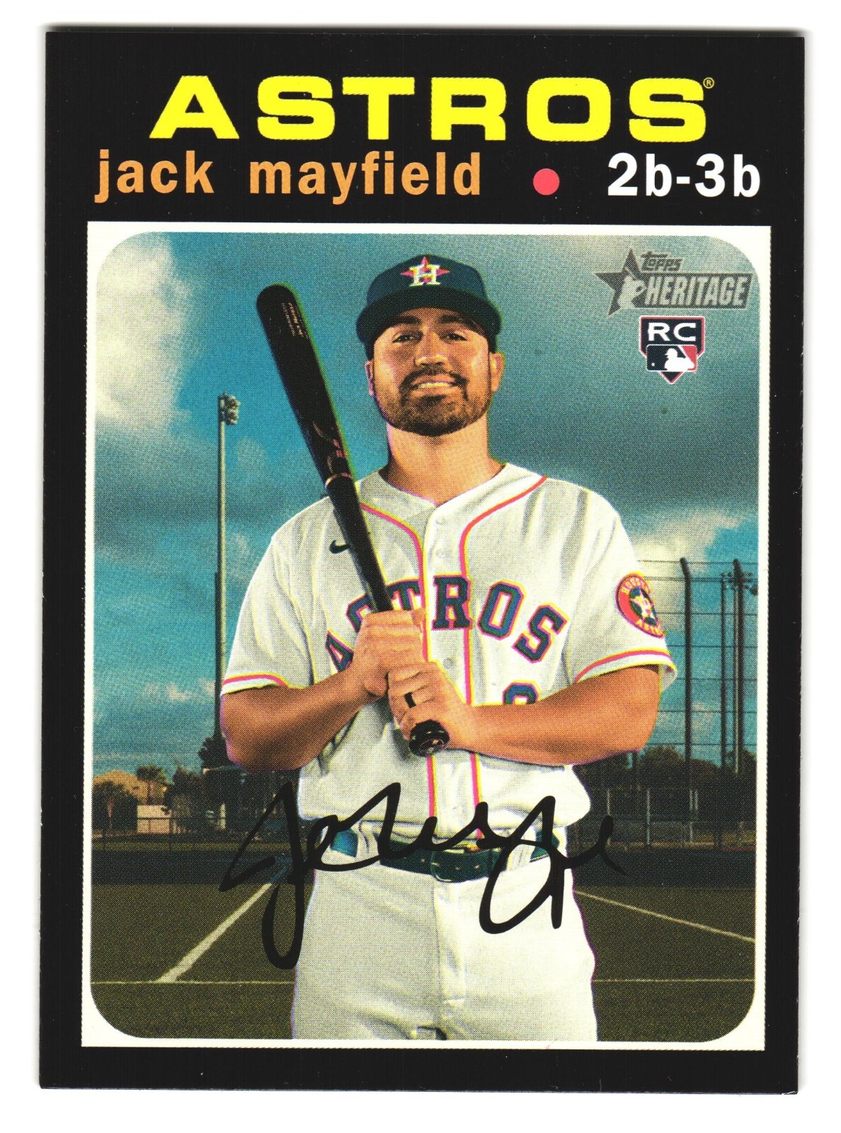 2020 Topps Heritage #585 Jack Mayfield RC Rookie Card Houston Astros | eBay