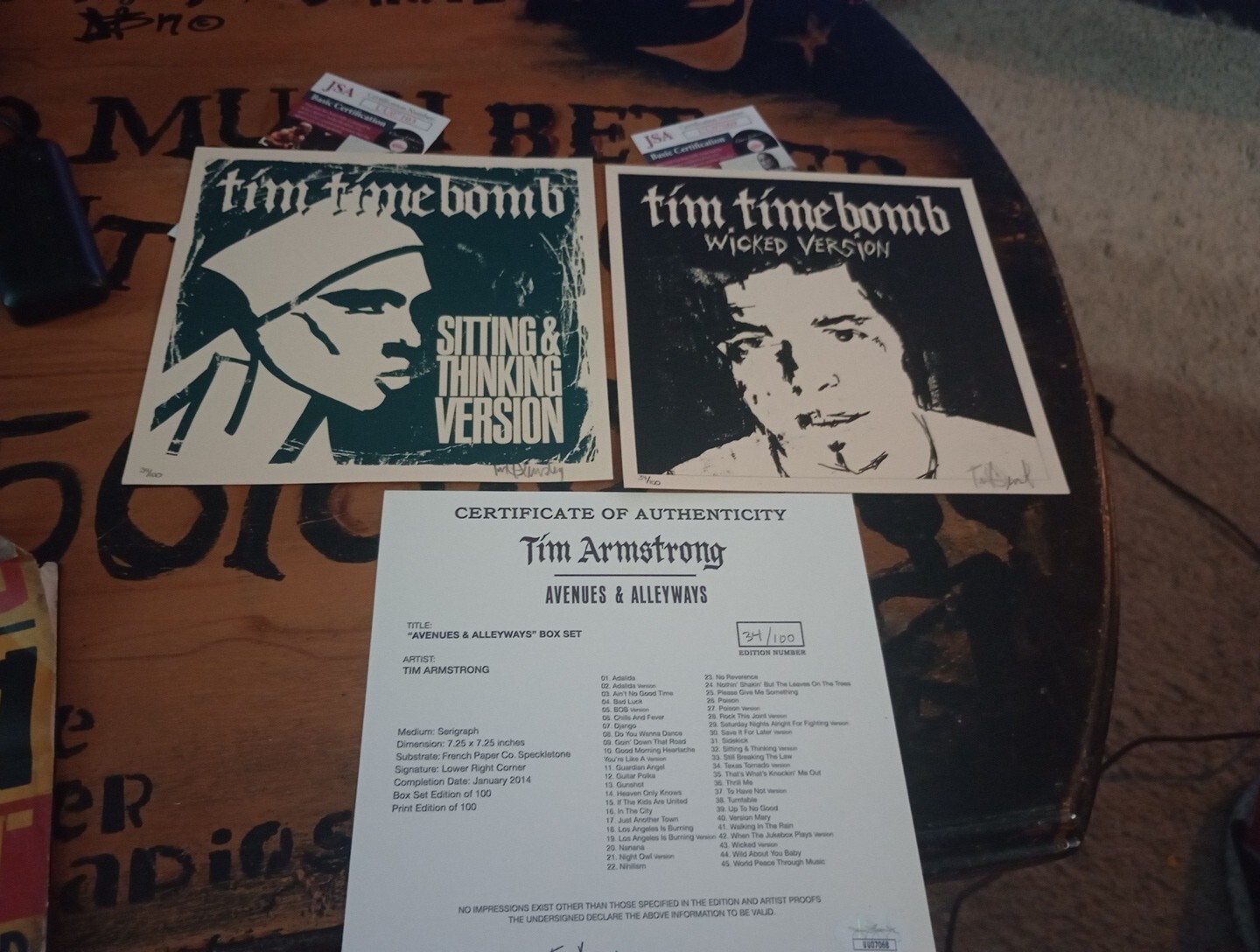 2 - Tim Armstrong RANCID Avenues & Alleyways SIGNED Art Print #34 of ...