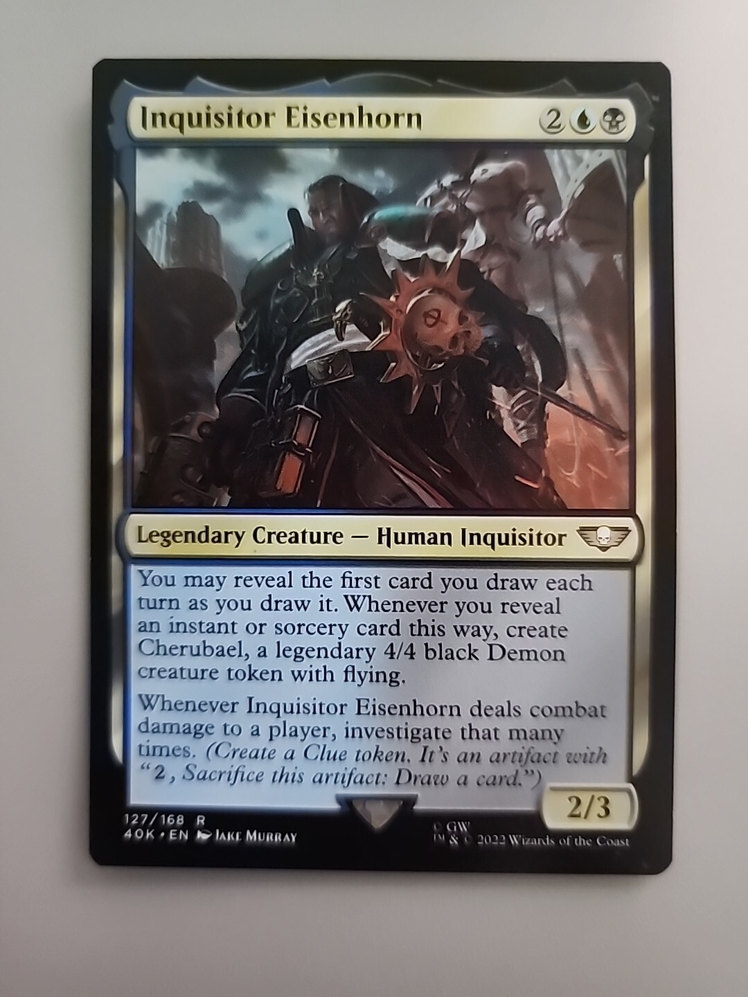 MTG Inquisitor Eisenhorn Warhammer 40,000 127/168 Regular Rare for sale ...
