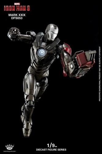 King Arts 1/9 DFS053 Iron Man MK29 Alloy Flexible Action Figure Toys ...