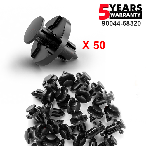 50 x Bumper Splash Shield Hood Engine Push Clip Screw Rivet fits Nissan ...