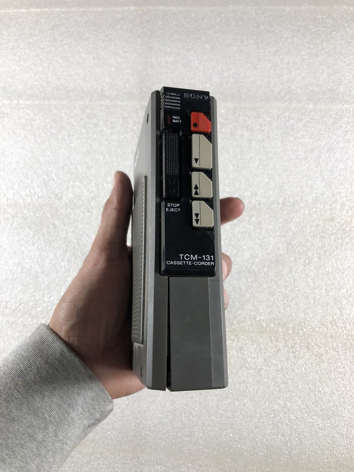 Vintage Sony TCM-131 Portable Cassette-Corder Untested | eBay