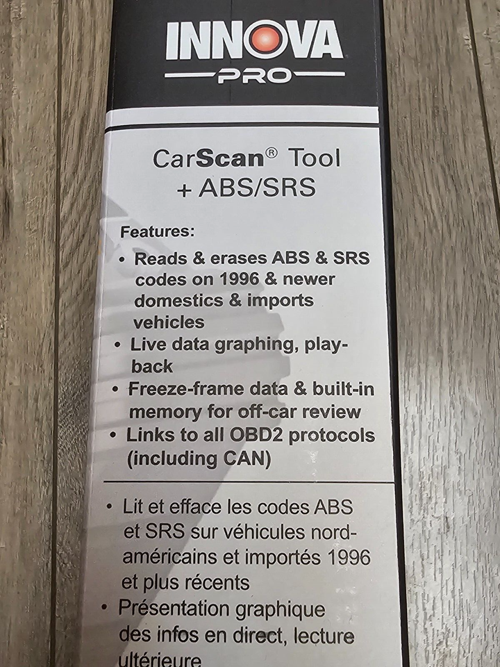 Innova Car Scan ABS,SRS Code Reader/ Scan Tool w/ Graphing & Case ...