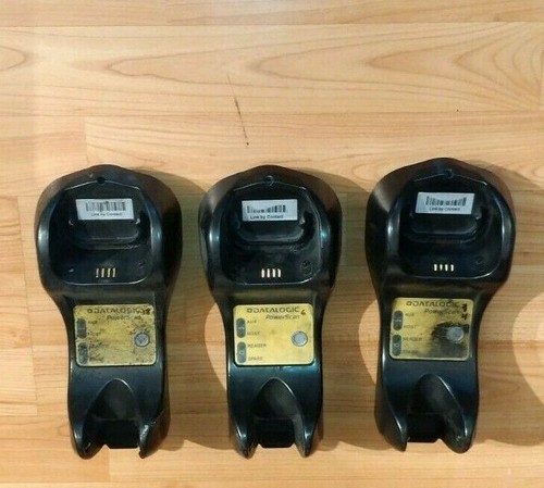 3x DATALOGIC CRADLE BASE BC-8030-BT BARCODE SCANNER CHARGER/BASE ...