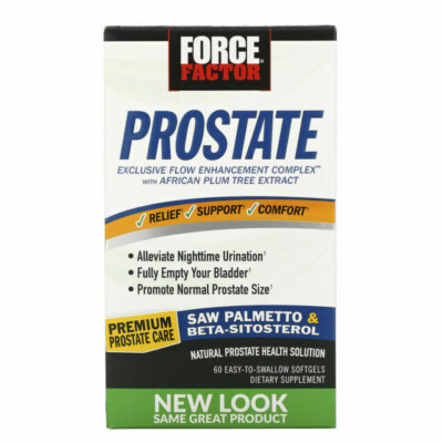 Force Factor Prostate Support Formula with African Plum Tree 60 ...