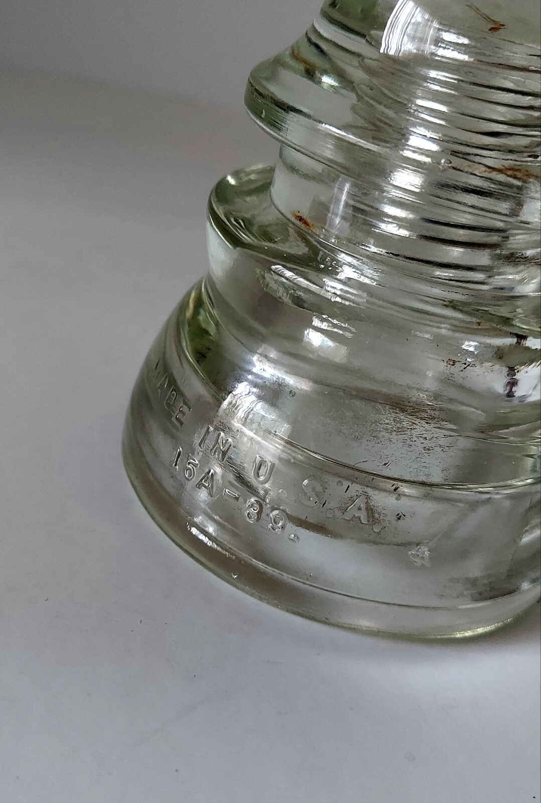 Vtg 1940 HEMINGRAY-45 GLASS INSULATOR R-Skirt: 15A-39. GREAT Condition ...
